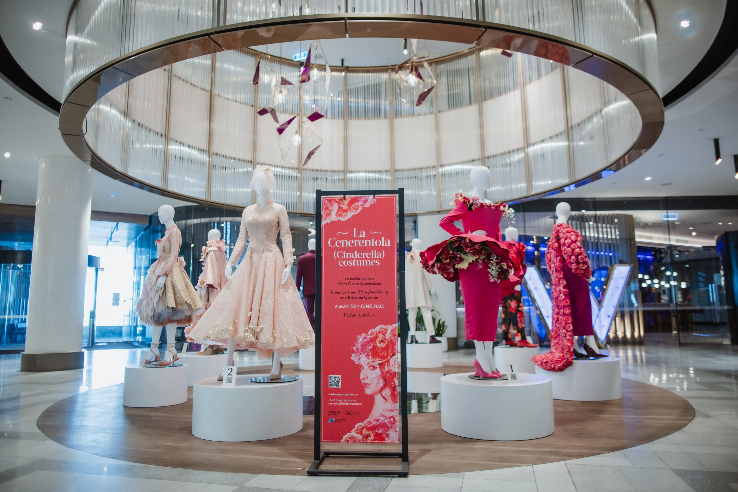La Cenerentola Costume Display at Brisbane Quarter - Opera Queensland